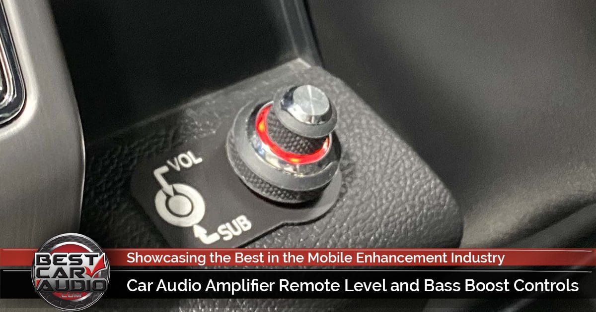 Car Audio Amplifier Remote Level and Bass Boost Controls