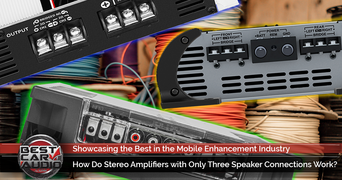 How Do Stereo Amplifiers with Only Three Speaker Connections Work?
