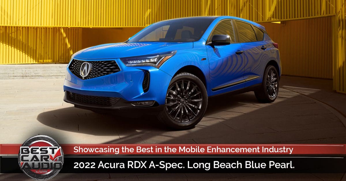 2022 Acura RDX A-Spec. Long Beach Blue Pearl.