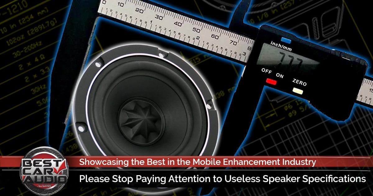 Please Stop Paying Attention to Useless Speaker Specifications