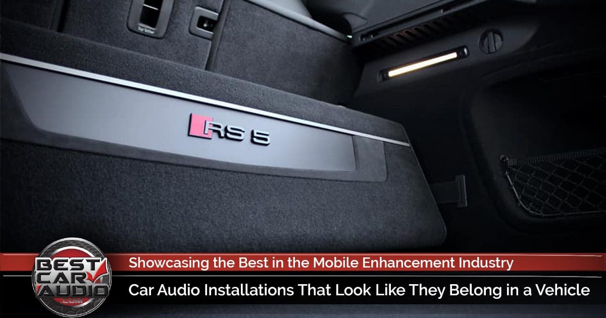 Car Audio Installations That Look Like They Belong in a Vehicle