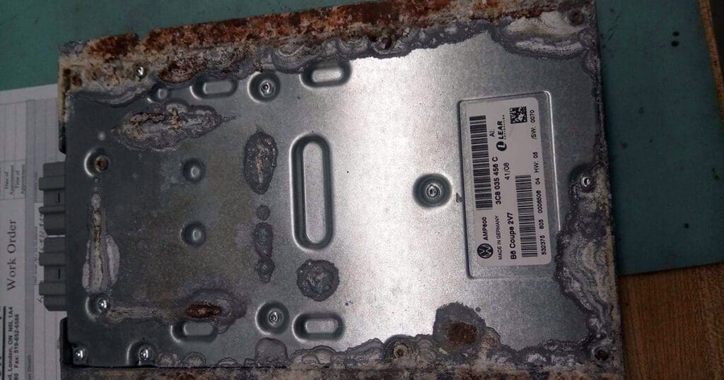 Modern Vehicle Electronics and Water Damage