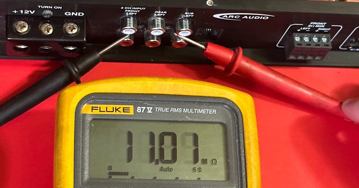 Test Car Audio Amplifier Multimeter at Alyssa Geddes blog