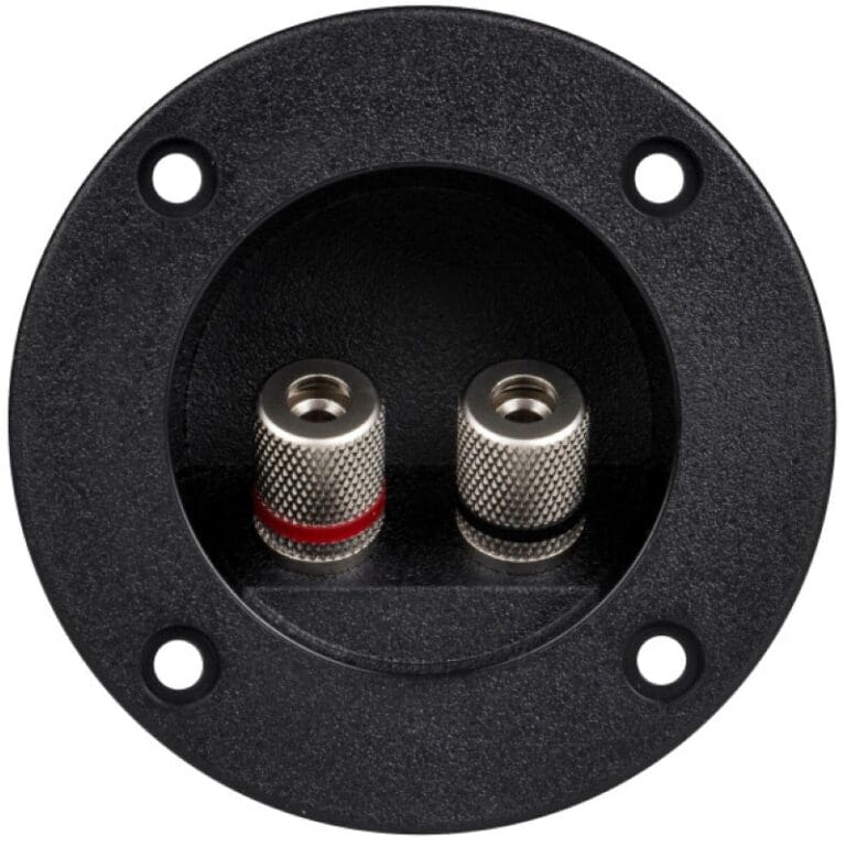 Subwoofer Enclosure Terminals Cups and Connections
