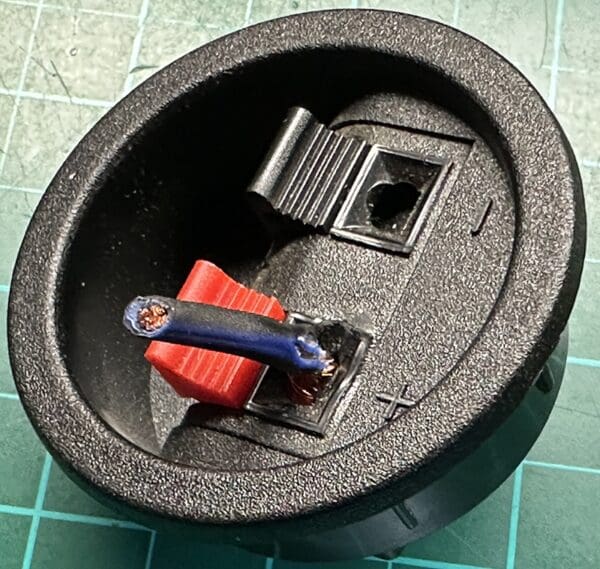 Subwoofer Enclosure Terminals Cups and Connections