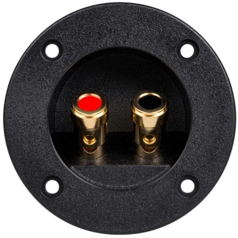 Subwoofer Enclosure Terminals Cups and Connections