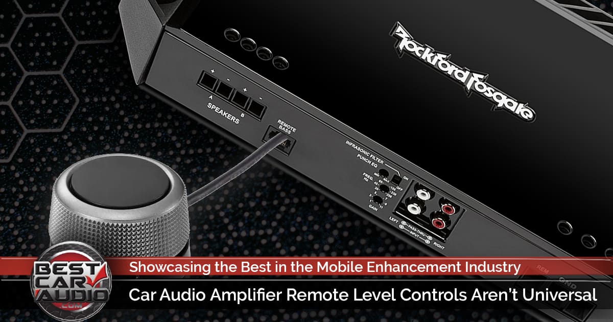 Car Audio Amplifier Remote Level Controls Aren’t Universal
