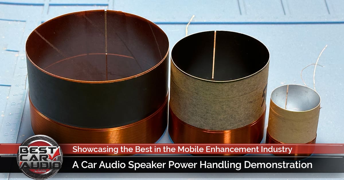 A Car Audio Speaker Power Handling Demonstration